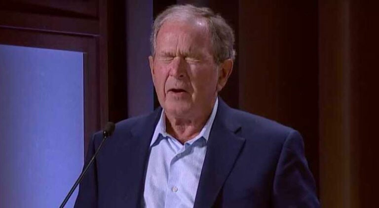George W Bush Makes Awful Flub Condemns ‘unjustified And Brutal