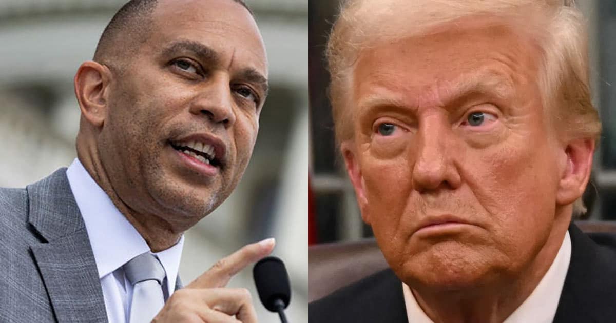 Hakeem Jeffries Warns Trump Will Cross 'Red Line' If Democrats Are ...