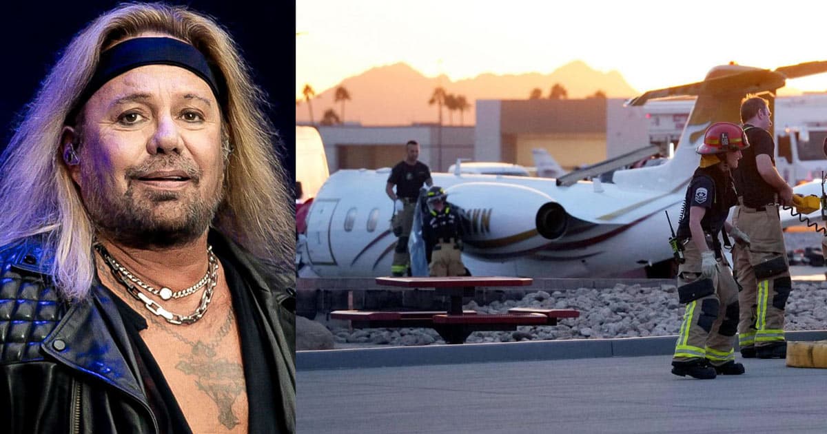 Mötley Crüe Singer Vince Neil's Private Jet Crashes on Arizona Airport ...