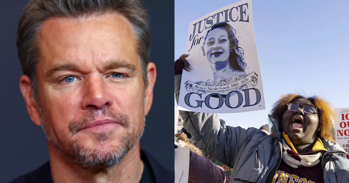 Actor Matt Damon Trashes ICE Over Renee Good Shooting, Blames 'Lack of ...
